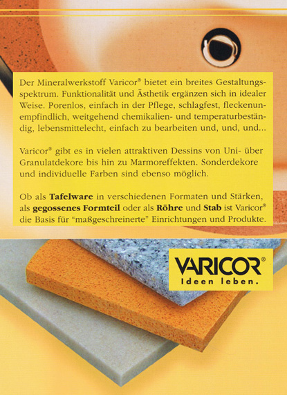 Varicor - Varicor, ein innovativer Werkstoff für Architekten und Bauherren